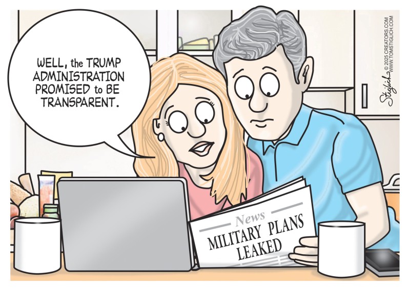 Award-Winning Editorial Cartoonist Tom Stiglich's Latest Work | Light Wave