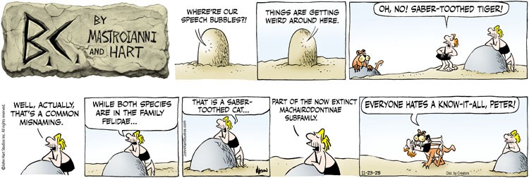 Daily Comics: B.C. by Mastroianni and Hart | Light Wave