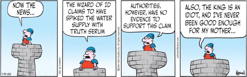 Daily Comics: Wizard of Id by Brant Parker and Johnny Hart | Light Wave