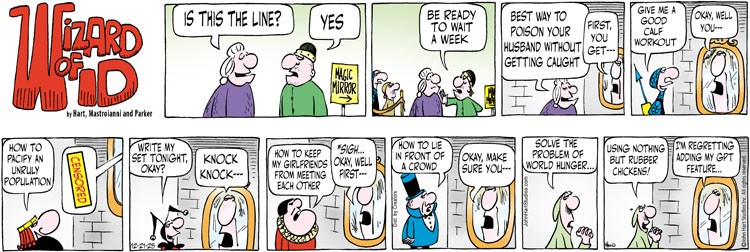 Daily Comics: Wizard of Id by Brant Parker and Johnny Hart | Light Wave