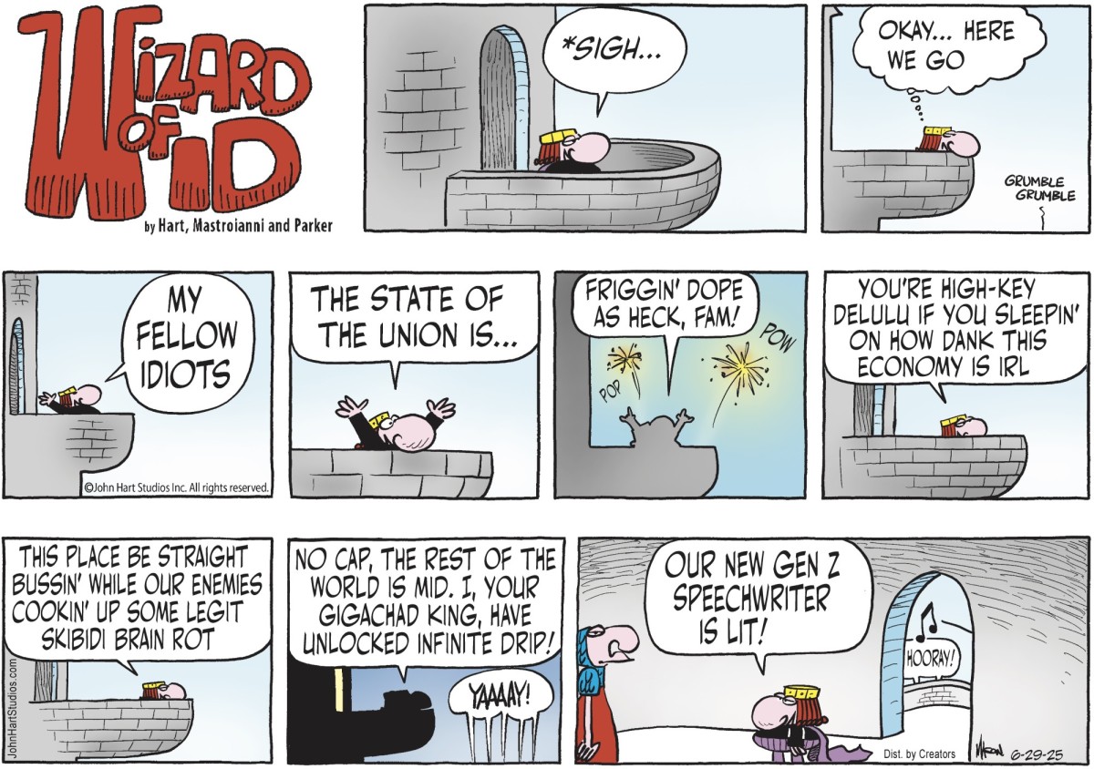 Daily Comics: "Wizard of Id" by Mastroianni & Hart | Light Wave