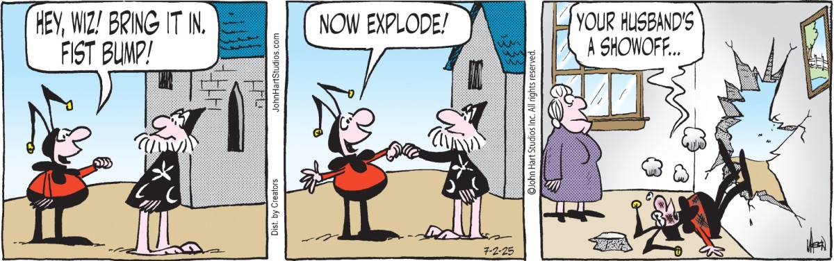 Daily Comics: "Wizard of Id" by Mastroianni & Hart | Light Wave
